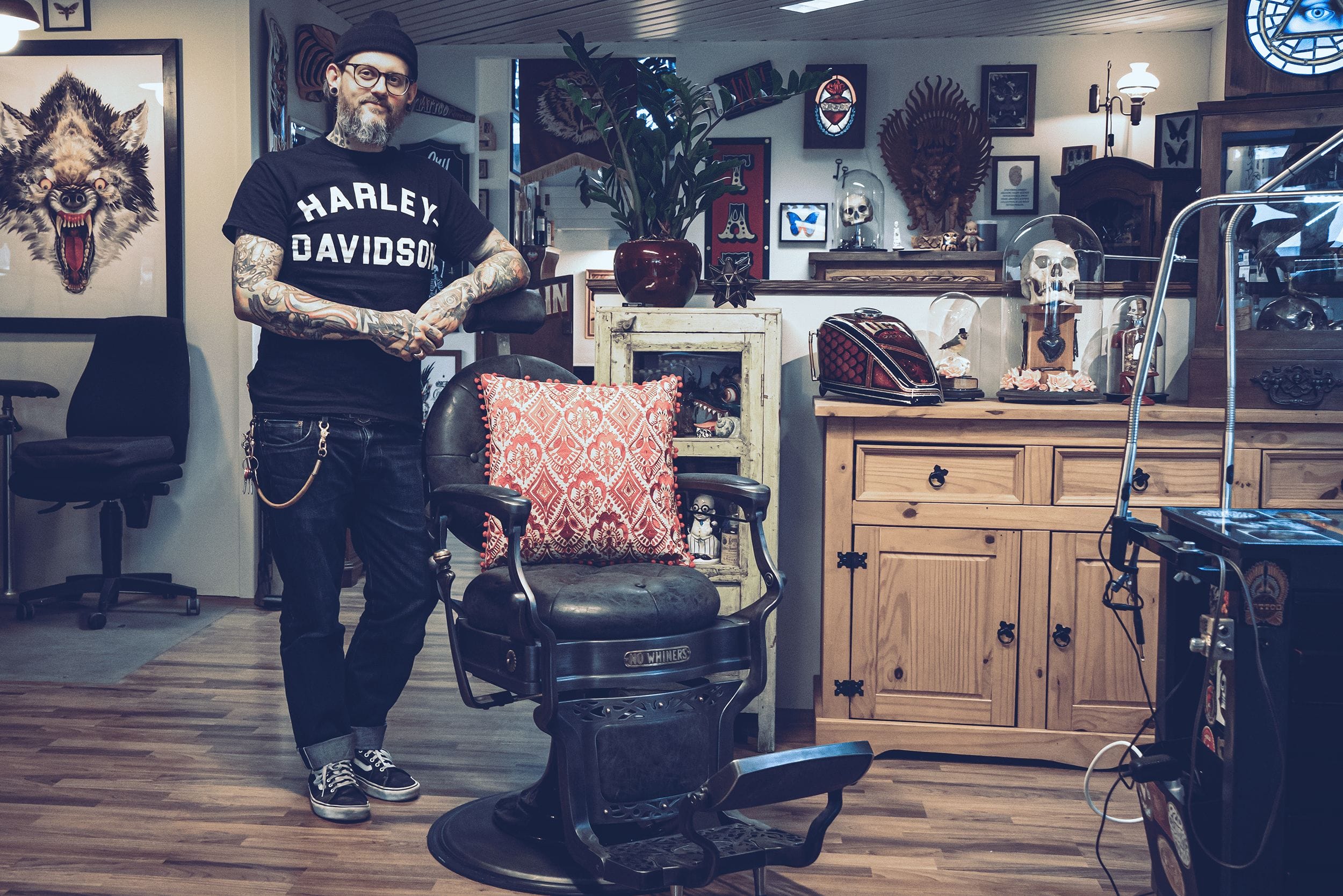 Familie, Harley Davidson und die Kunst, deine Geschichte zu zeichnen ...